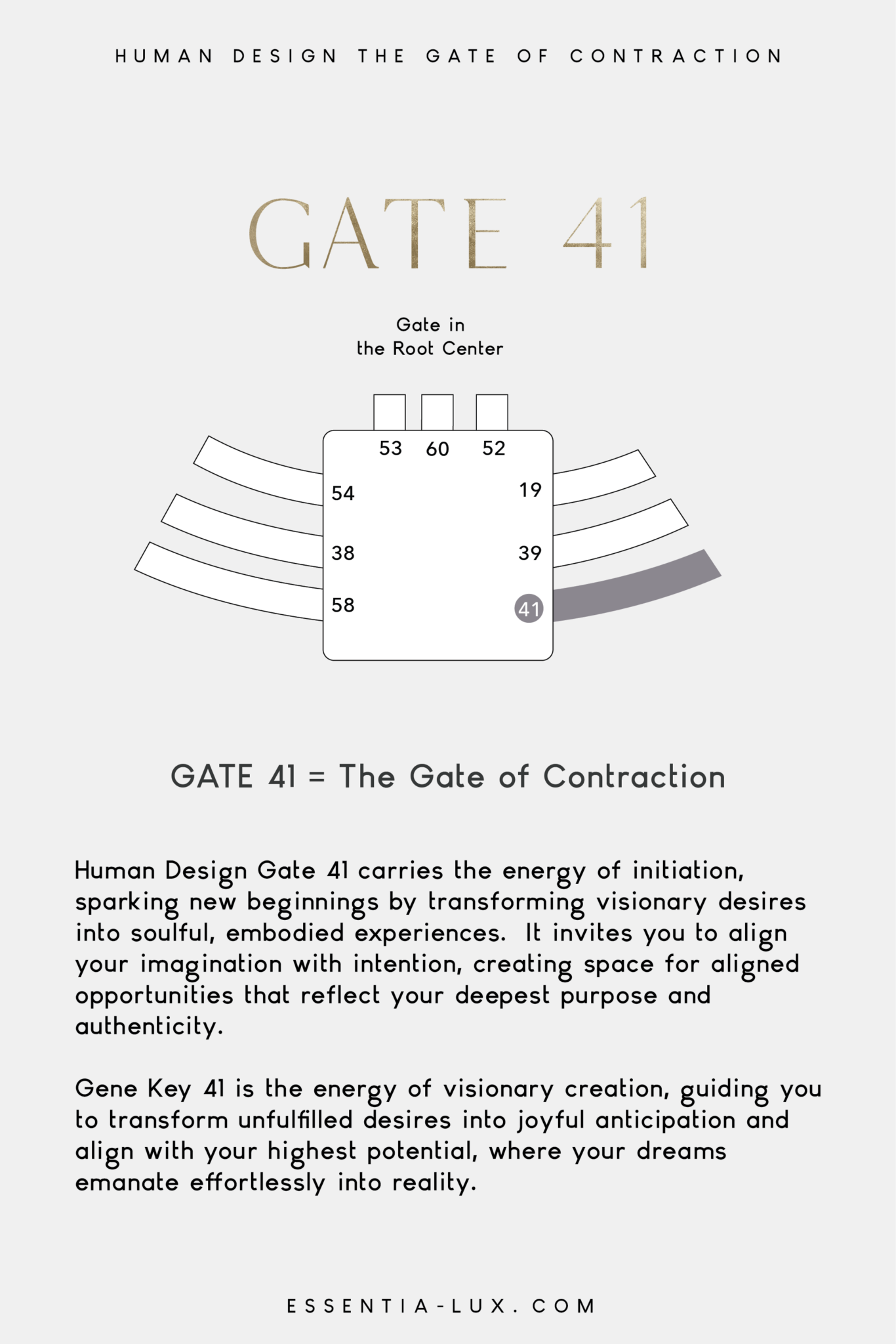 Human Design Gate 41 | Gene Key 41 | Soulful Business and Web Design