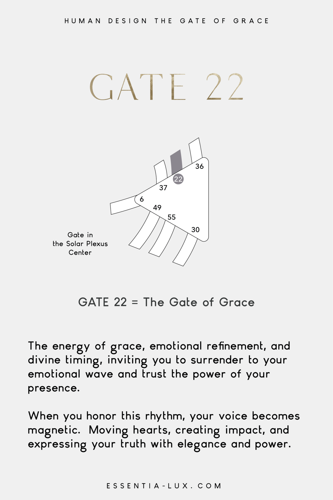 Human Design Gate 22 | Gene Key 22 | Soulful Business and Web Design