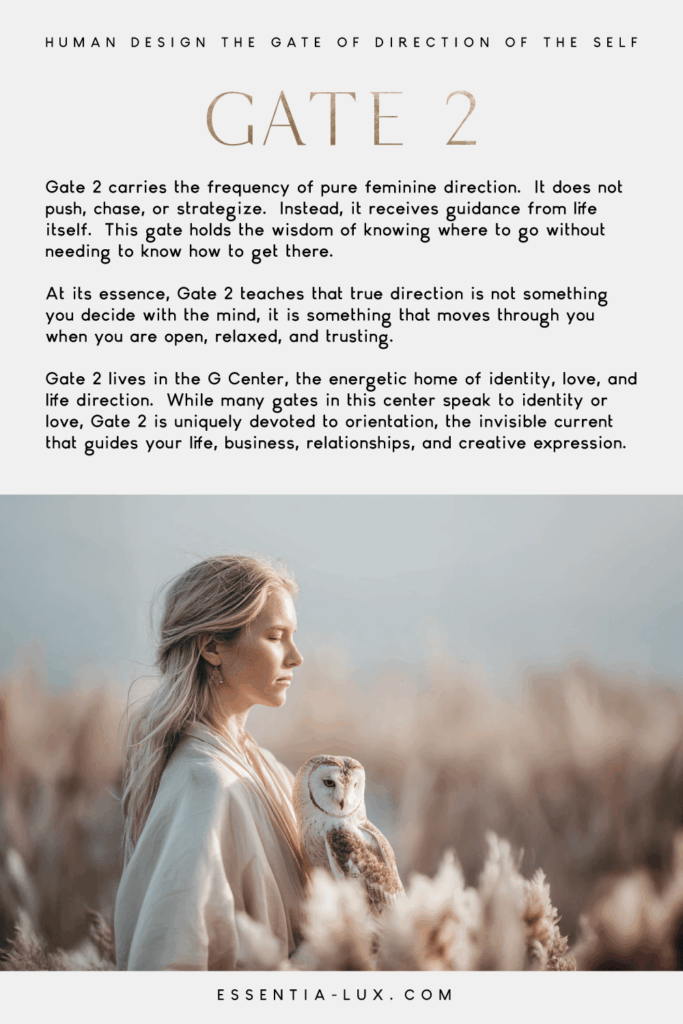 Human Design Gate 2 & Gene Key 2: Align Your Soulful Business with ...